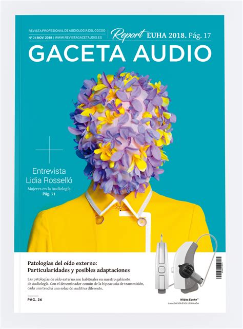Portada de la revista de audiología Gaceta Audio 24 Audio Collage