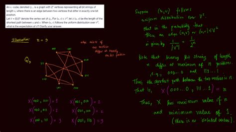 [solved] an 𝑛 cube denoted 𝑄 n is a graph with 2 n vertices course hero