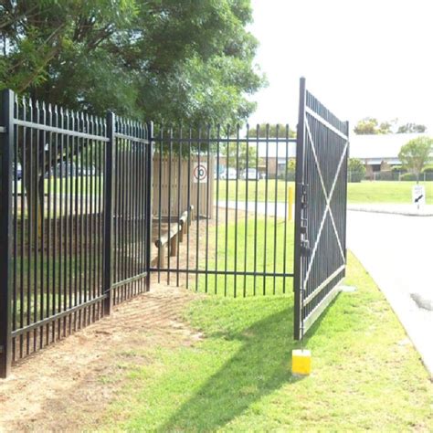 Fencing Panels 8FT Galvanized Powder Coated Black Wrought Iron Fence