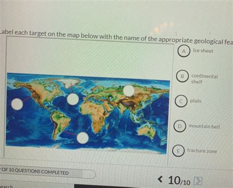 Solved Label Each Target On The Map Below With The Name Of Chegg