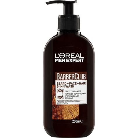 L Oreal Men Expert Barber Club 3 In 1 Wash 200ml Woolworths