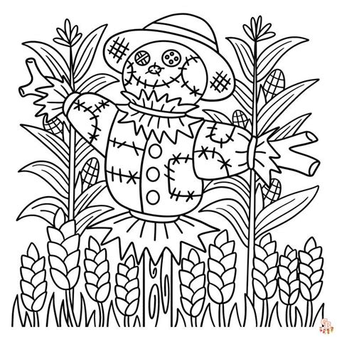Darmowe kolorowanki Strach na Wróble do druku dla dzieci GBcoloring