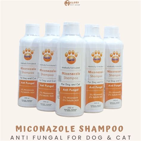 Jual SHAMPOO KUCING ANTI KUTU DAN JAMUR MICONAZOLE 200ML SHAMPO