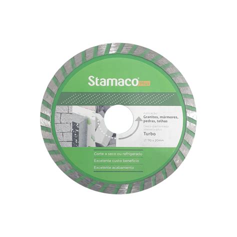 Disco De Corte Diamantado Plus Turbo 110mm Stamaco