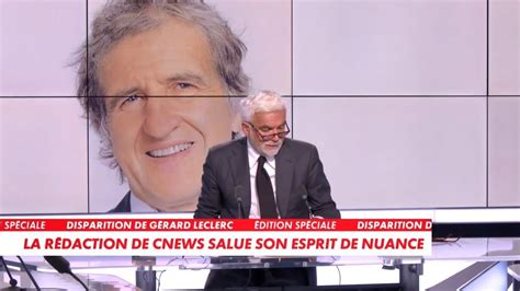 Mort de Gérard Leclerc Pascal Praud dévoile le SMS que lui a envoyé