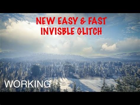 The Hunter Call Of Wild Invisibility Glitch New Youtube