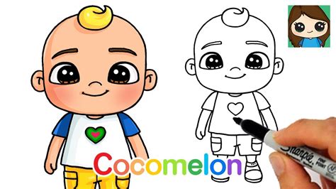 How To Draw JJ Cocomelon YouTube