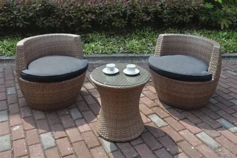 Set Sillones Y Mesa Tipo Rattan Jard N Terraza Msi Caf Env O Gratis