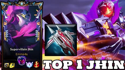 Wild Rift Jhin Top 1 Jhin Gameplay Jhin Main Rank Challenger YouTube