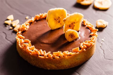 Recette tarte à la banane et au chocolat Marie Claire