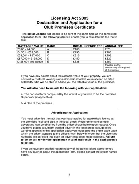 Fillable Online Licensing Applications For A Club Premises