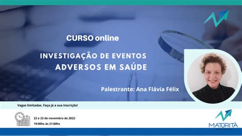 Investiga O De Eventos Adversos Em Sa De Online Sympla