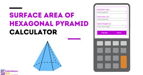 Surface Area Of Hexagonal Pyramid Calculator Online