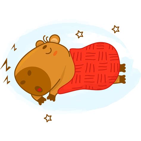 Sleeping Cute Capybara 29381892 PNG