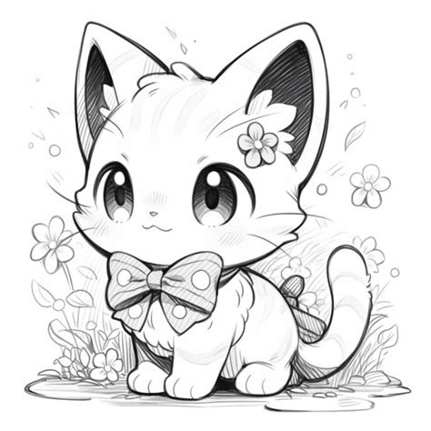 Gatito Kawaii Para Colorear Chibi Dibujos Kawaii Cosas Lindas Para
