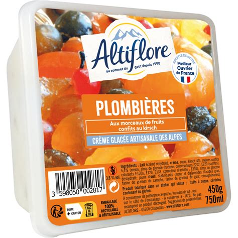 Cr Me Glac E Plombi Res Aux Morceaux De Fruits Confits Au Kirsch