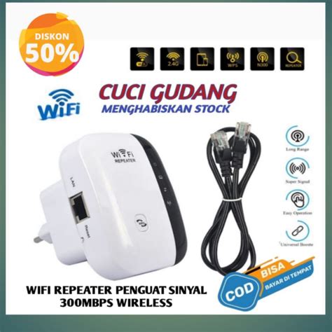 Jual Penguat Sinyal Wifi Reapeter Original 300mbps Wireles Shopee