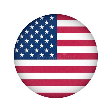 Grunge Flag Of Usa Isolated American Banner With Scratched Texture