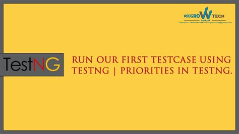 TestNG 02 Run Our First TestCase Using TestNG Priorities In TestNG