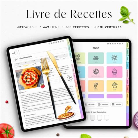 Livre de cuisine numérique Livre de recettes 2024