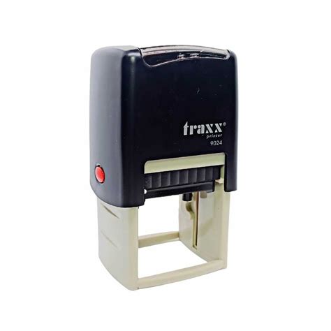 Carimbo Automático Quadrado Traxx 40x40mm Só Carimbos