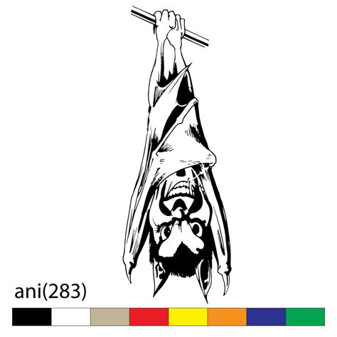 Stickers Motifs Animaux Sticker Chauve Souris 283