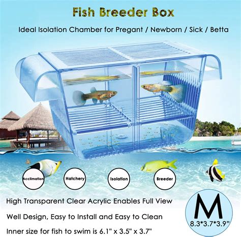 Amazon Aquarium Fish Tank Hatchery Breeder Box Breeding Tank