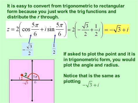 trigonometric polar form of complex numbers ppt video online download
