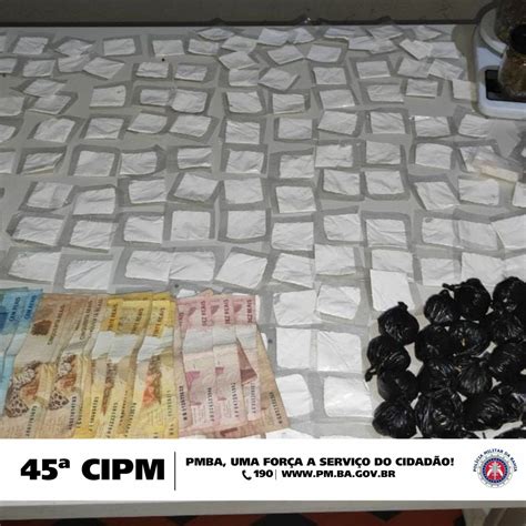 Uauá Polícia Militar realiza prisão em flagrante de homem por tráfico