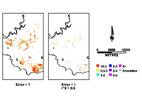 spatially assessing model error using geographically weighted regression