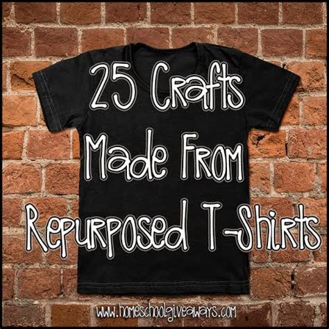 25 Crafts Made From Repurposed T Shirts