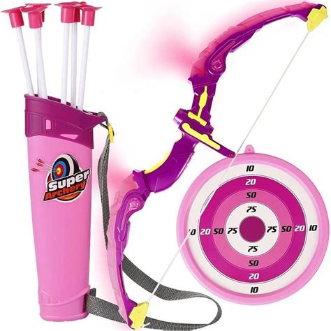 Kit de Tir à Larc pour Enfants Jouet Arc et Flèche Enfants Set avec 3