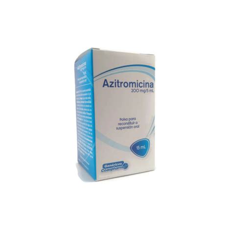Azitromicina 200 Mg 5 Ml Polvo Para Suspensión 15 Ml Pediátrico