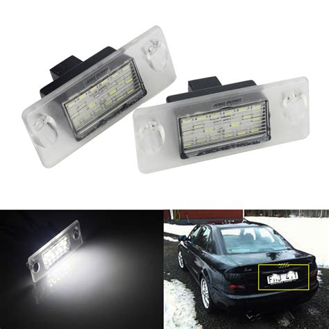 ANGRONG luz LED para placa de matrícula Canbus sin Error blanco 12V