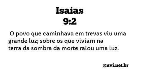 ISAÍAS 9 2 Bíblia