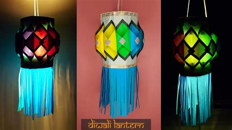 Lantern Making Easy Paper Lantern Making For Diwali Diwali