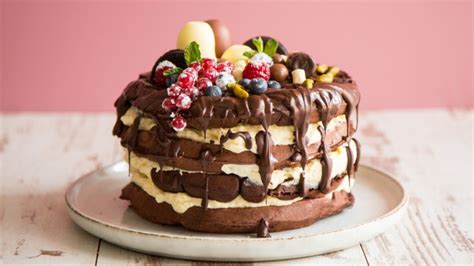 S E Waffeltorte Mit Vanillebuttercreme