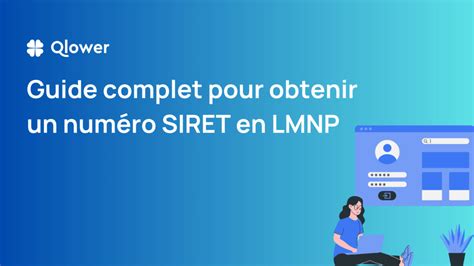 Lmnp Tout Sur Le Num Ro Siret