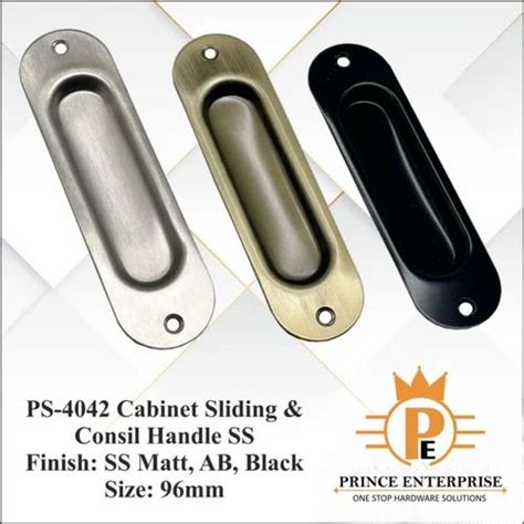 Silver CABINATE SLIDING CONSIL HANDLE PS 4042 For Cabinet Fitting