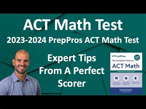 Preppros Act Math Test Full Explanation By Perfect Scorer Math