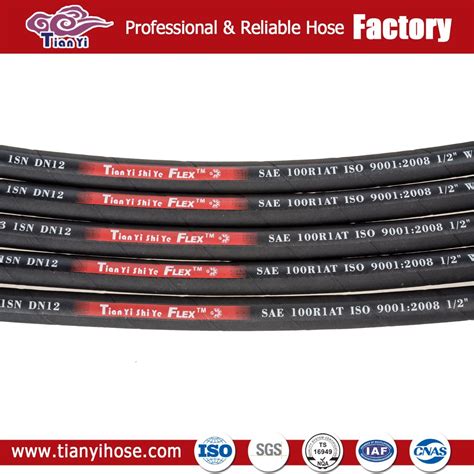 Compact Steel Wire Braided Hydraulic Hose Sae R Max Working