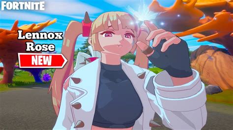 New Lennox Rose Skin Gameplay Fortnite Battle Pass Lennox Irl Set