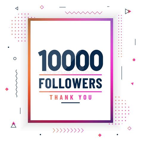 Thank You 10000 Followers 10K Followers Celebration Modern Colorful