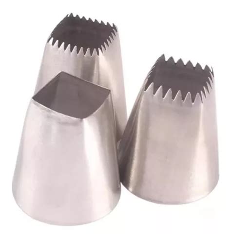 Set De 3 Duyas Jumbo De Acero Inoxidable Boca Cuadrada Meses sin interés