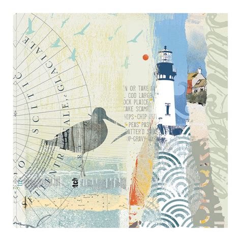 Cuadro Decorativo Collage Costero Ken Hurd Arte Moderno