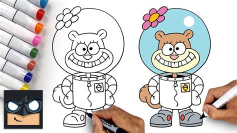 How To Draw Sandy Cheeks Spongebob Squarepants YouTube