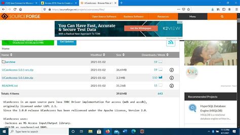 part 1 java connectivity with database using ms access ucanaccess and eclipse youtube