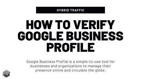 How To Verify Google Business Profile