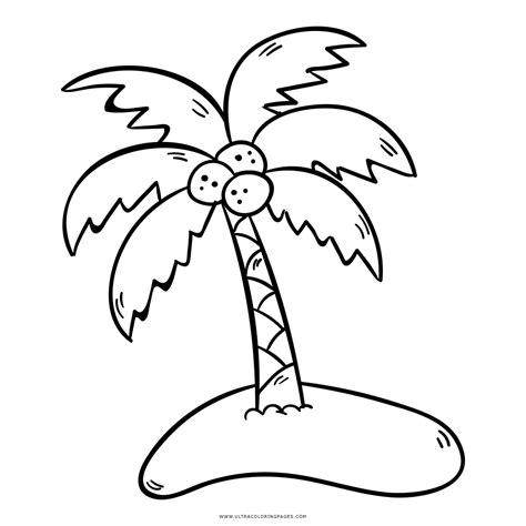 Palm Malvorlagen Palme Palmen Ausmalbilder Colouring Pokok Kelapa