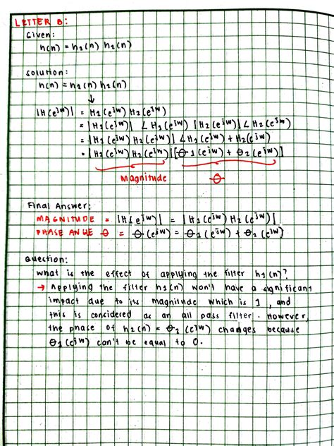 Solved Discrete Time Lti Filter With Pole And Zero Course Hero